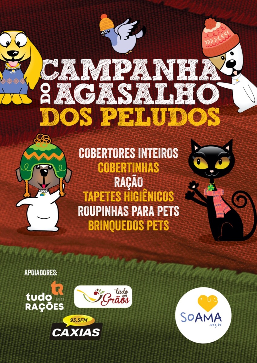 CAMPANHA DO AGASALHO DOS PELUDOS! Bora ajudar????? - SOAMA